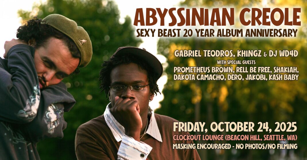 Abyssinian Creole “Sexy Beast” 20 Year Album Anniversary